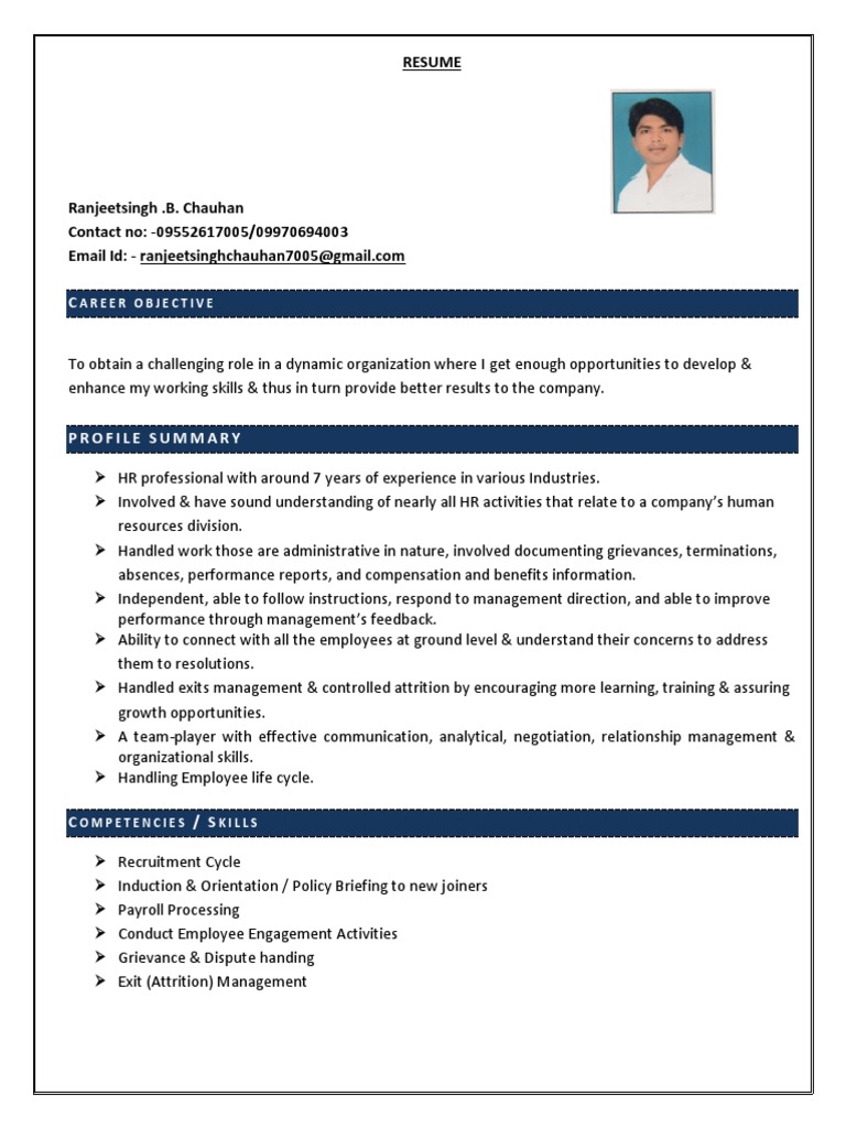 Ranjeet Resume | PDF | Employment | Human Resources