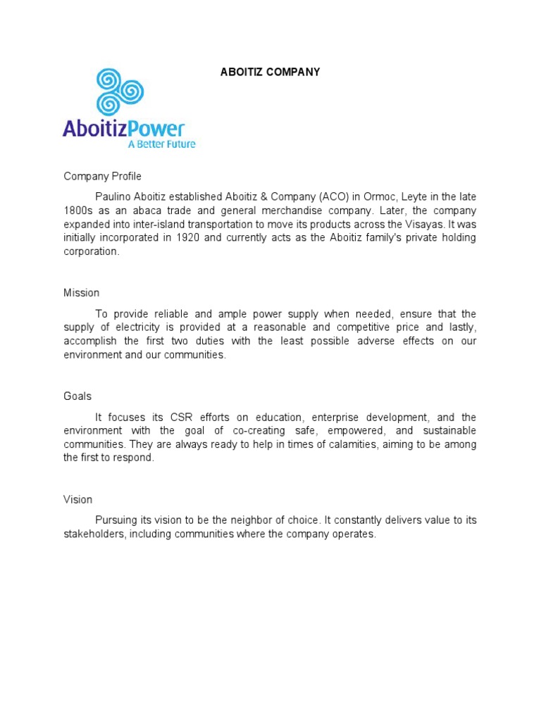 ABOITIZ COMPANY | PDF