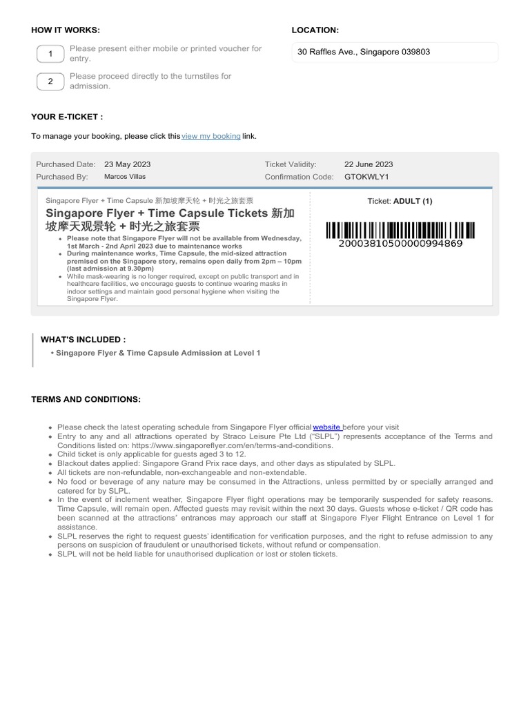 ?3A Singapore Flyer | PDF