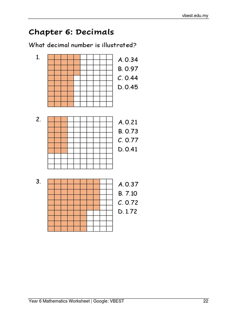 6 Decimals | PDF | Mathematics | Arithmetic