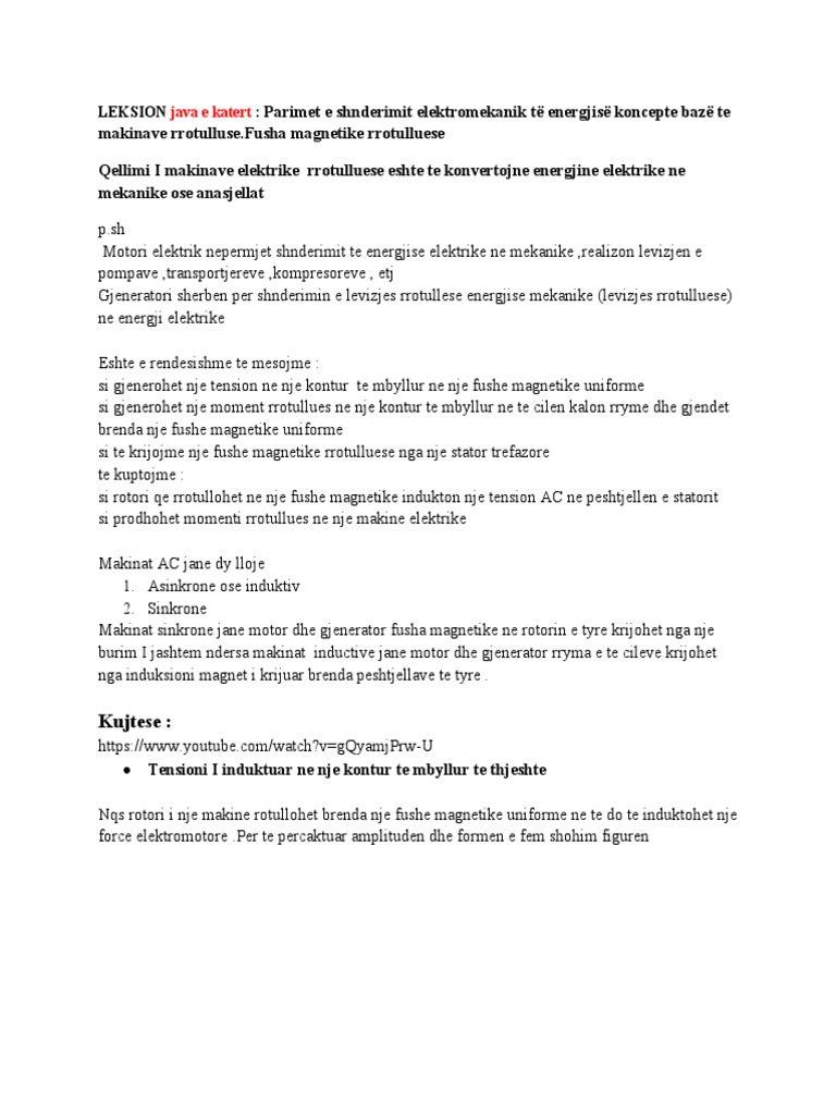 Leksion Ee261 Java e Katert | PDF