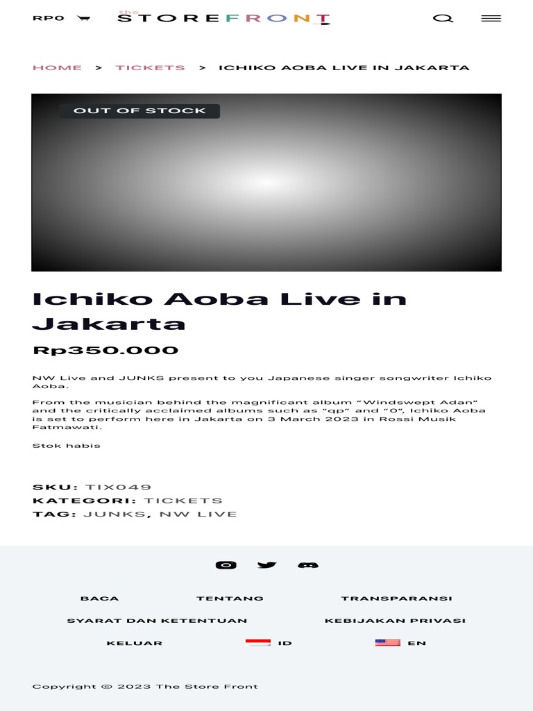 Ichiko Aoba Concert Jakarta Tickets | PDF | Art