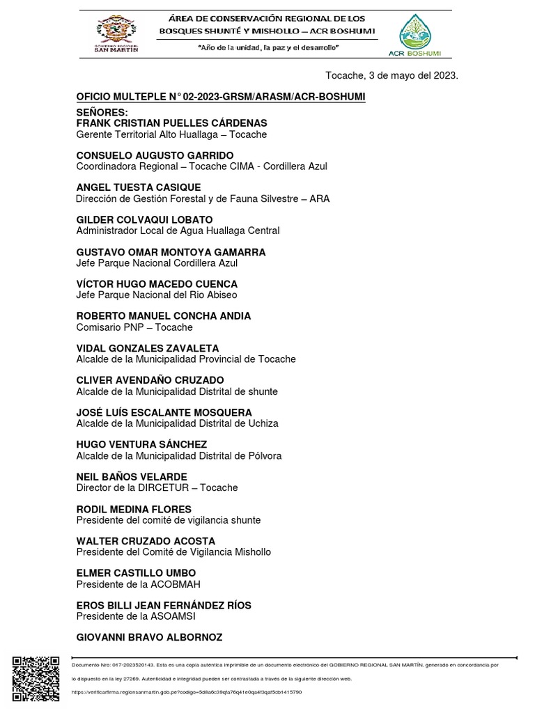 Oficio Múltiple | PDF