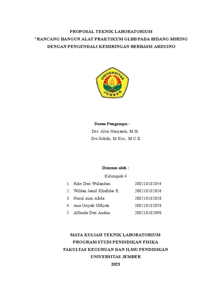 Proposal Teklab Pdf Sains Matematika