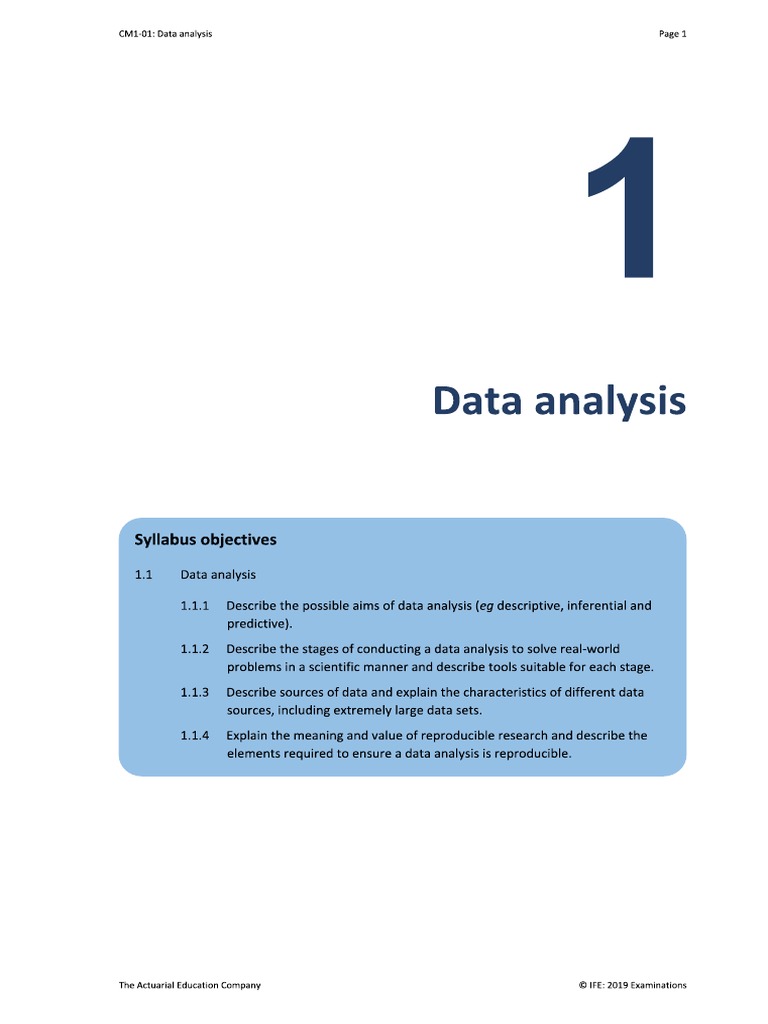Data Analysis | PDF