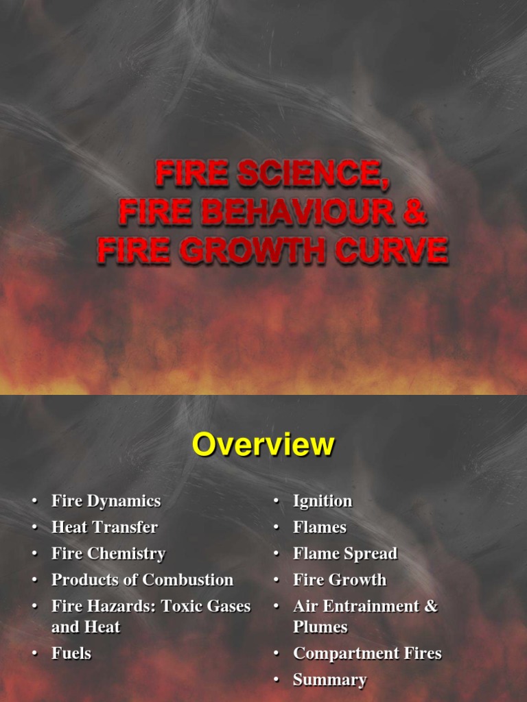Fire Science, Fire Behaviour & Fire Growth Curve - Optimize | PDF ...