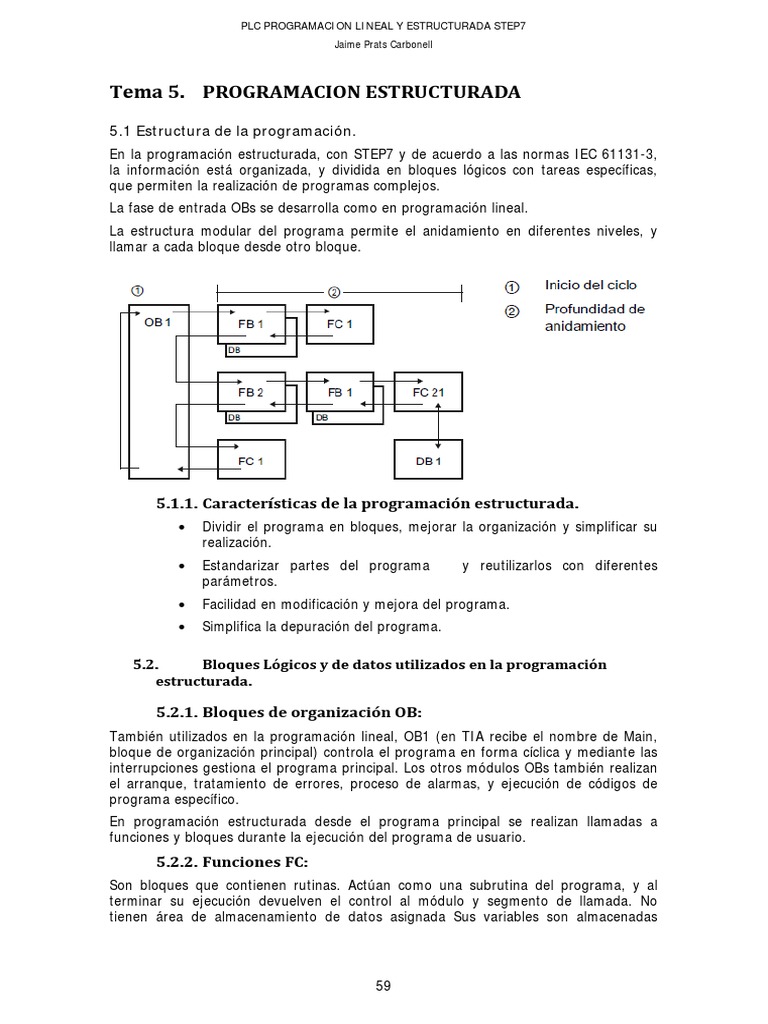 Programación Estructurada con STEP7 | PDF