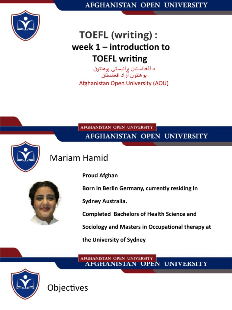 TOFEL Writing Week 1 | PDF | Essays | Test Of English As A Foreign Language