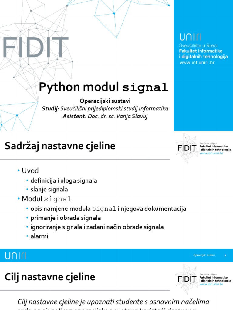 OS 08 Python Modul Signal | PDF