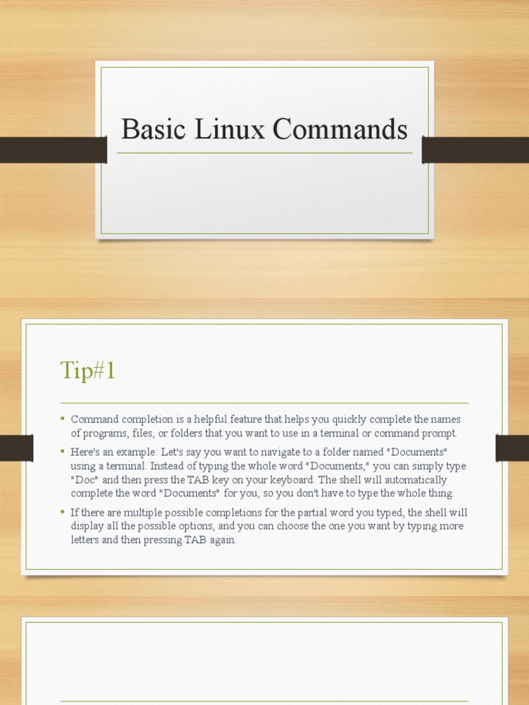It403 Chp2 Basic Linux Commands Pdf Computer File Shell Computing