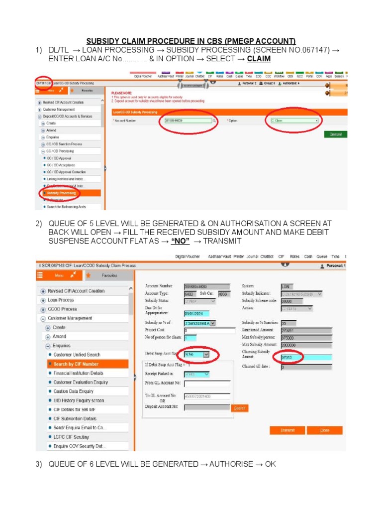 Pmegp Subsidy Process | PDF