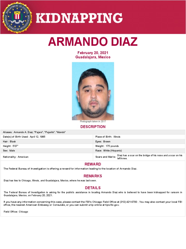 Armando Diaz - Missing Person | PDF