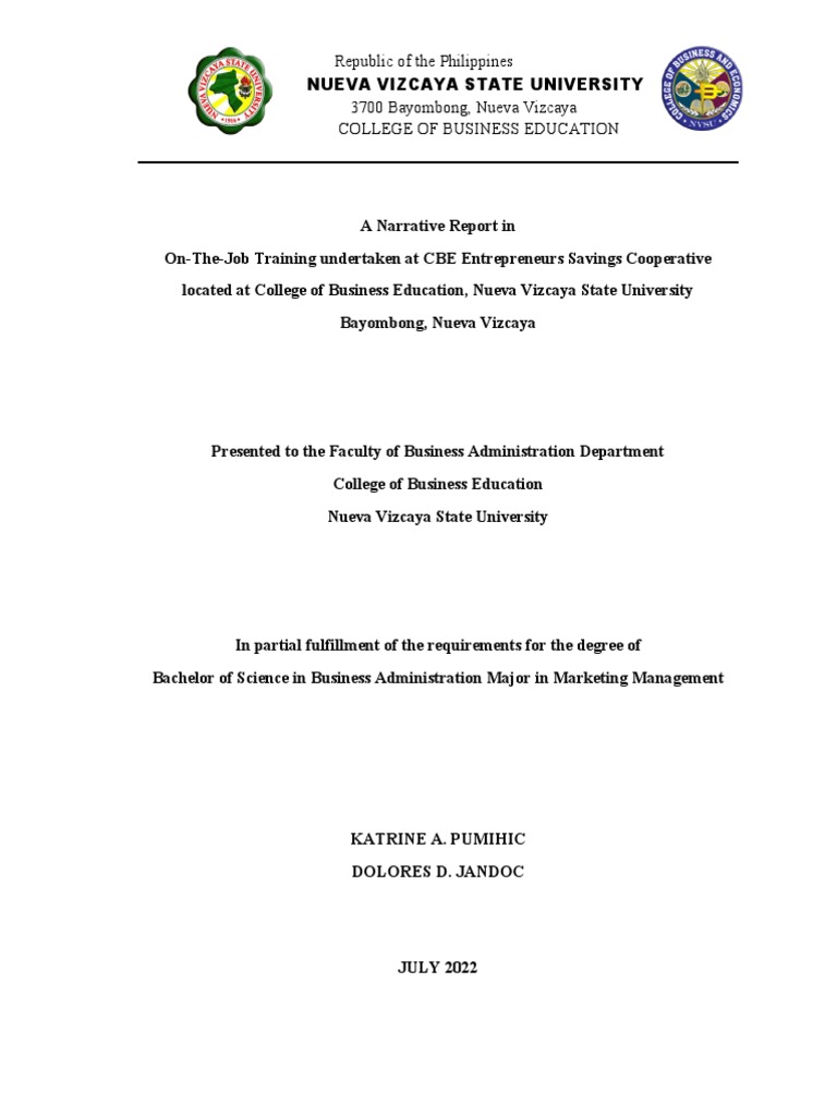 Final-Narrative-Report-Format-MM | PDF