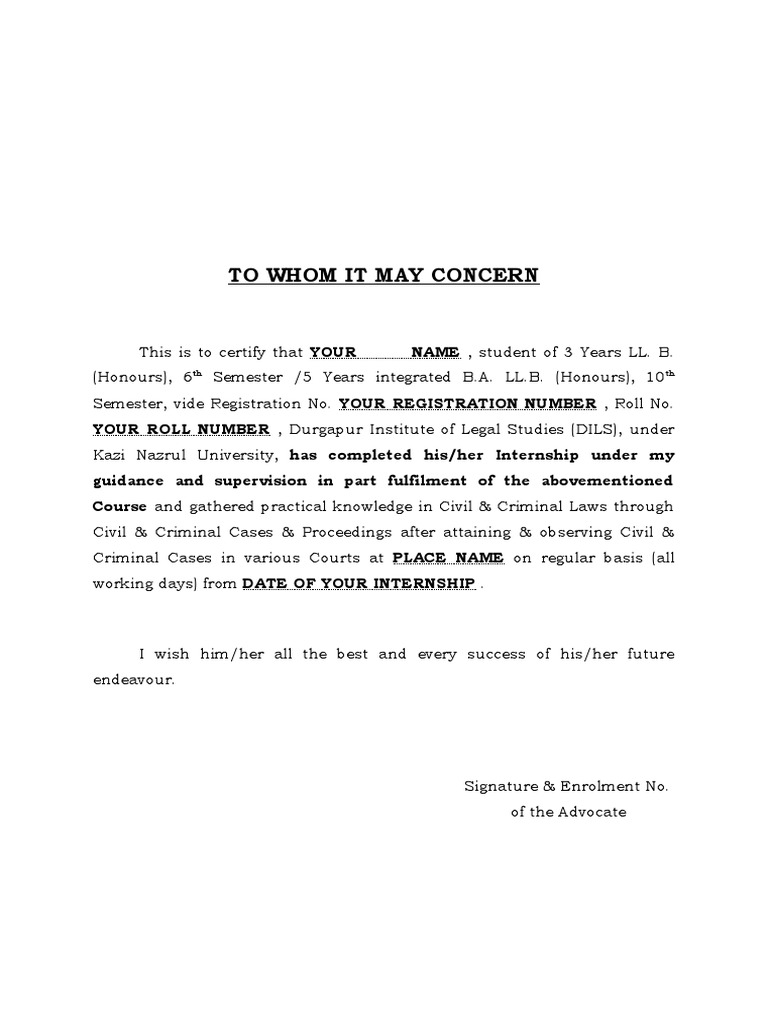 Internship Certificate Format | PDF | Career & Growth | Social Science