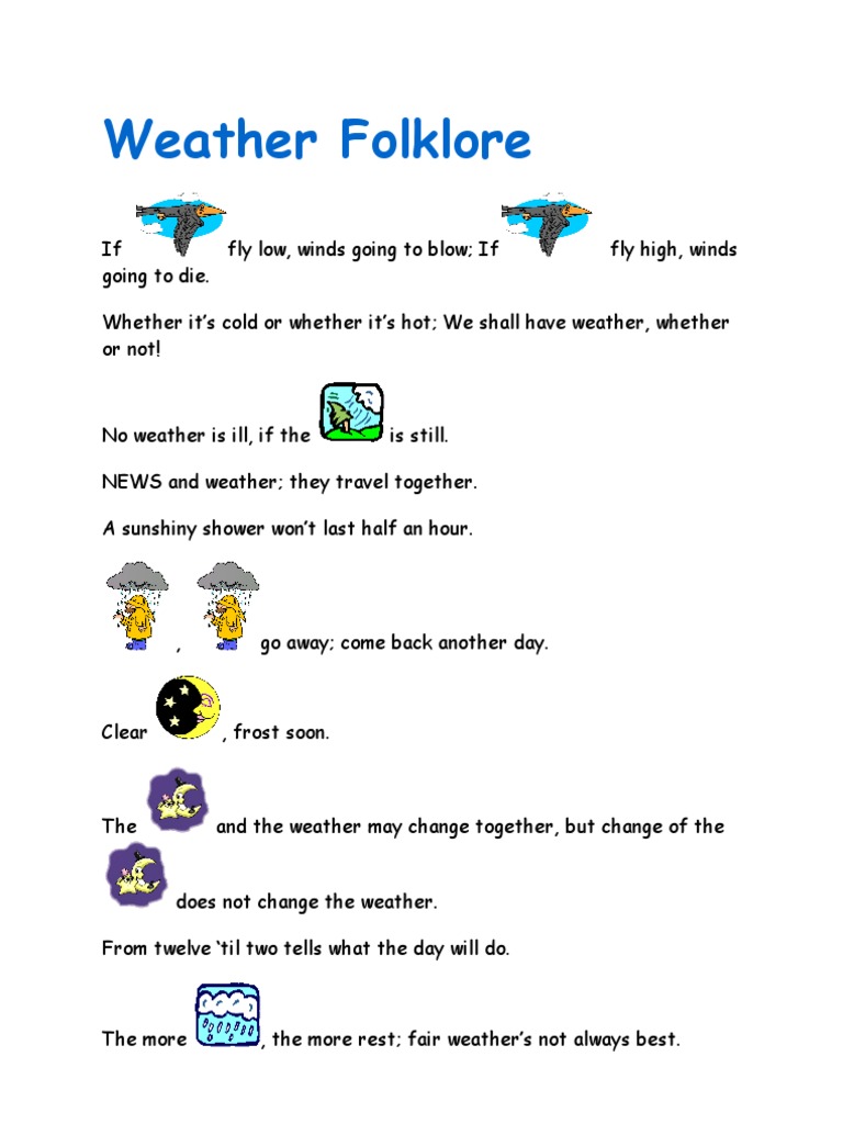 Weather Folklore | PDF