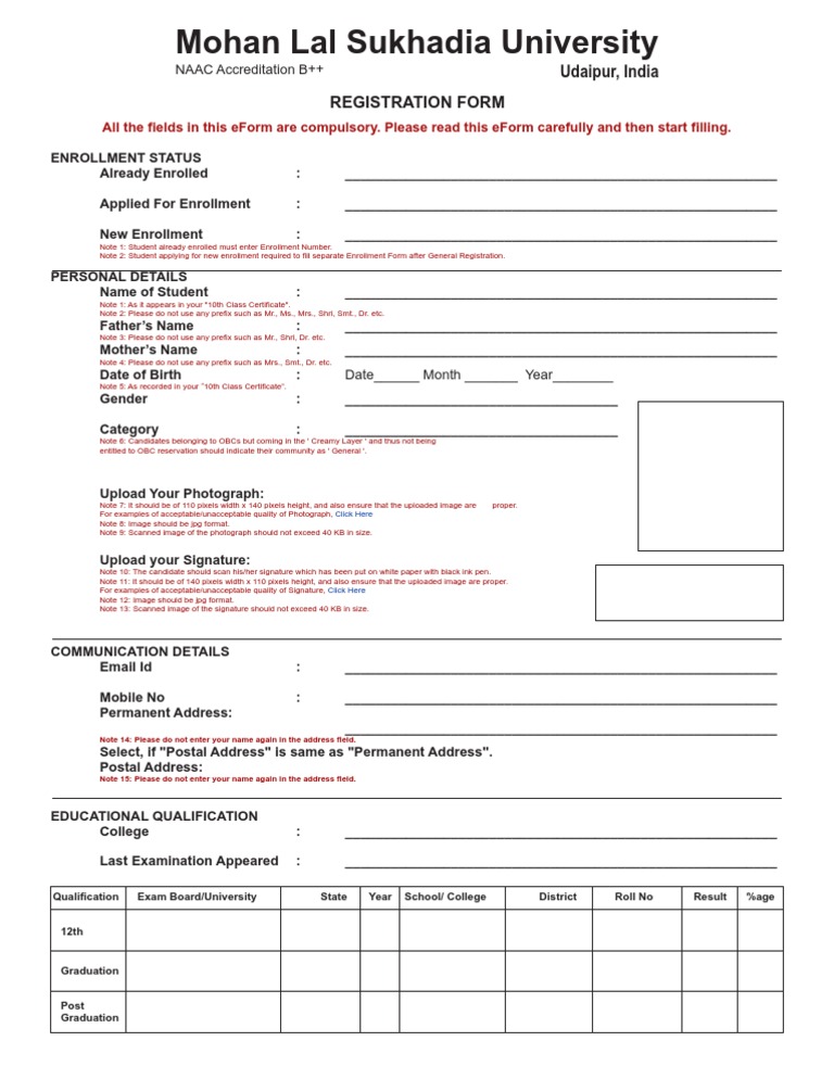 Registration Form | PDF