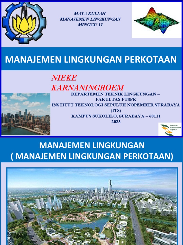 Minggu 11 Manajemen Lingkungan Perkotaan Fix | PDF