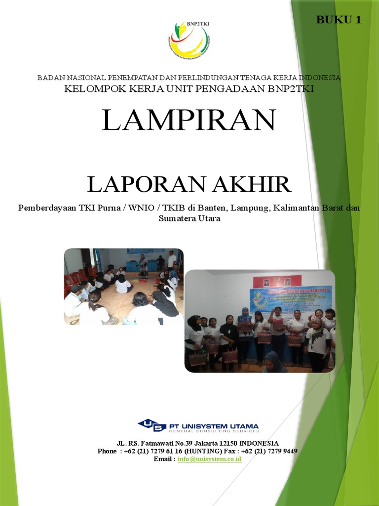 Cover Lampiran Laporan Akhir Buku 1 - 5 | PDF