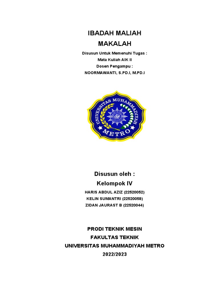 Makalah (Ibadah Haji) (Aik Ii) | PDF