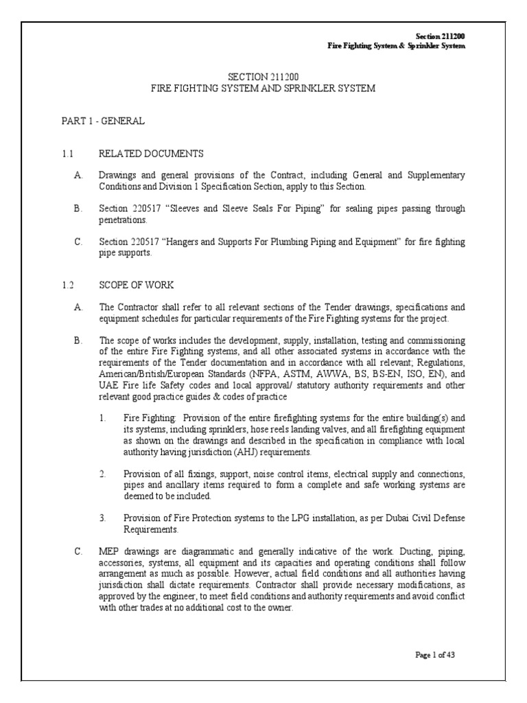 Fire Fighting & Sprinkler System | PDF | Fire Sprinkler System | Valve