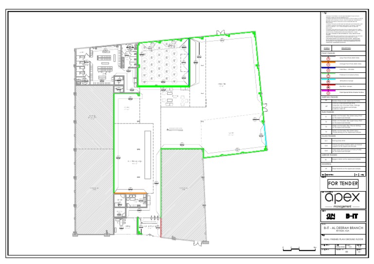 05 Wall Finishes Plan - Al Deerah | Download Free PDF | Structural ...