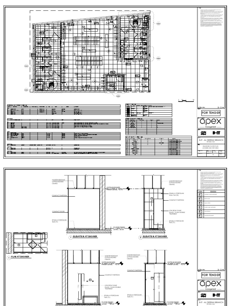 07 Enlarged Floor Plan (Lockers, Wet Area and Staff) - Al Deerah | PDF ...