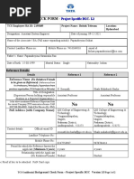 TCS Background Check Form Details | PDF | Personal Identification ...