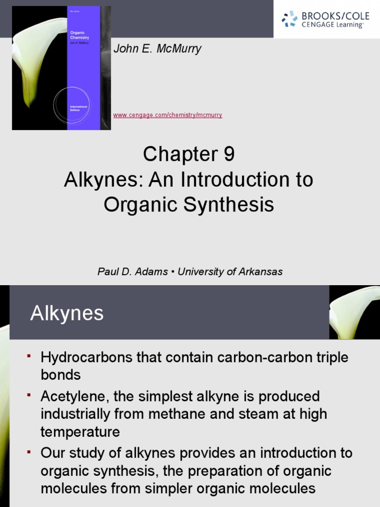 Alkynes and Organic Synthesis Overview | PDF | Alkene | Ketone