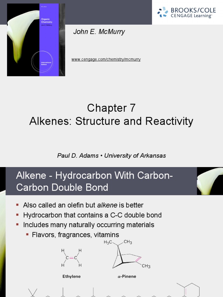 Organic Chemistry Chapter 7 | PDF | Alkene | Chemical Reactions