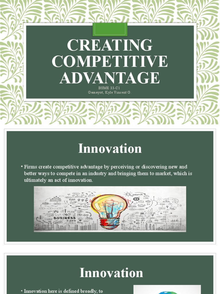 Creating Competitive Advantage | PDF | Strategic Management | Coca Cola