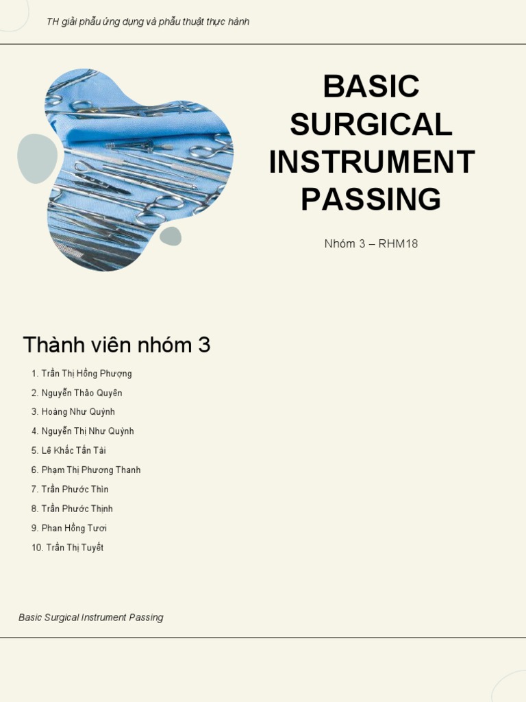 PPBasic Surgical Instrument Passing | PDF