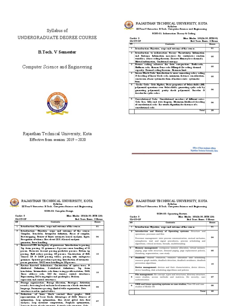Computer Science Syllabus | PDF | Parsing | Cryptography