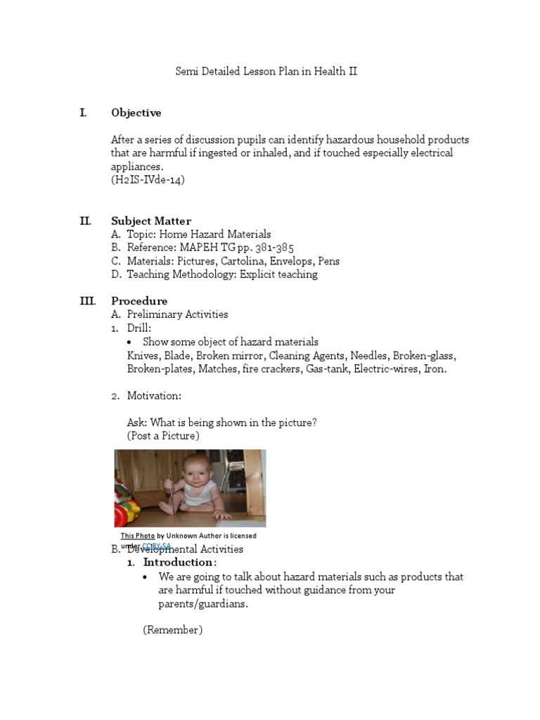 Semi Detailed Lesson Plan in Health II | PDF | Learning | Cognition