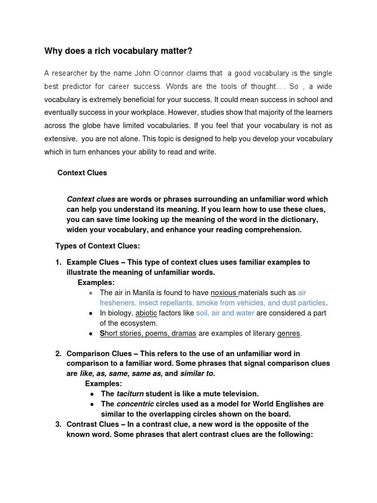 Context Clues | PDF | Twin | Meiosis