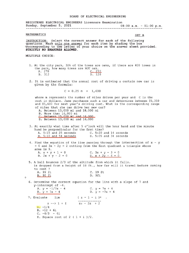 Board Exam Sept 2021 Math | PDF