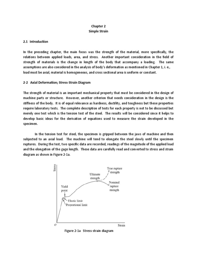 Simple Strain | PDF | Deformation (Engineering) | Strength Of Materials