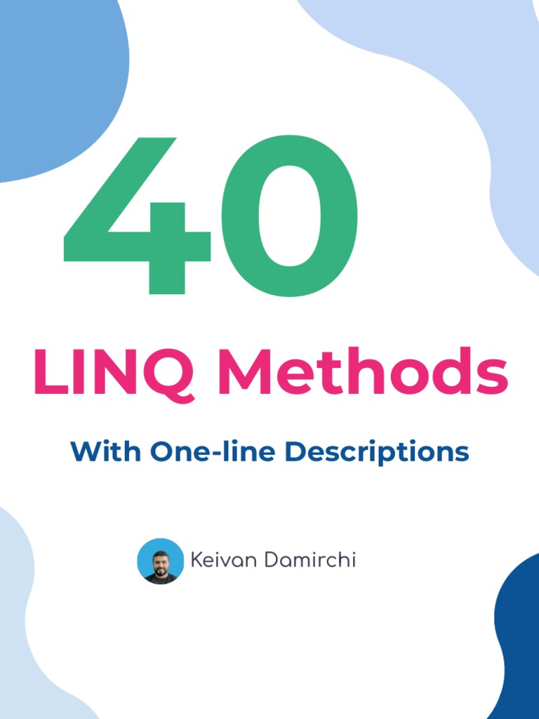 40 LINQ Methods | PDF | Sequence | Computing