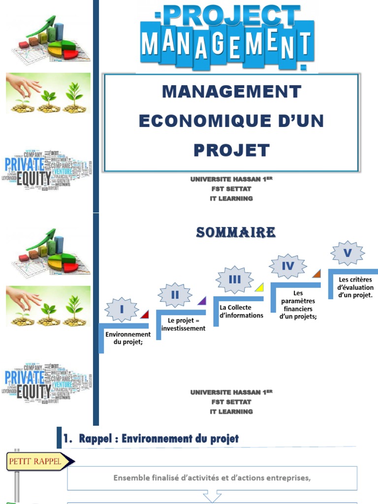 Gestion économique d'un projet d'investissement | PDF | Investir | Business