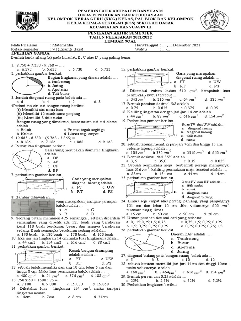 master PAS kelas 6 | PDF