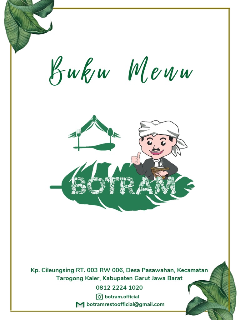 Buku Menu RM Botram | PDF