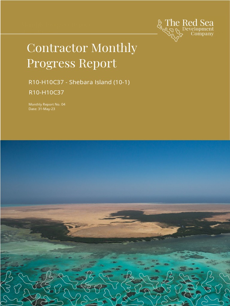 TRS-CN-TMP-0003 - Contractor Monthly Progress Report No.04 | PDF | Business