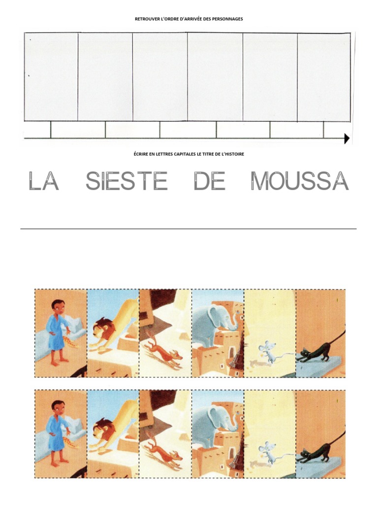 La Sieste de Moussa - Ordre Chrono Et Titre | PDF