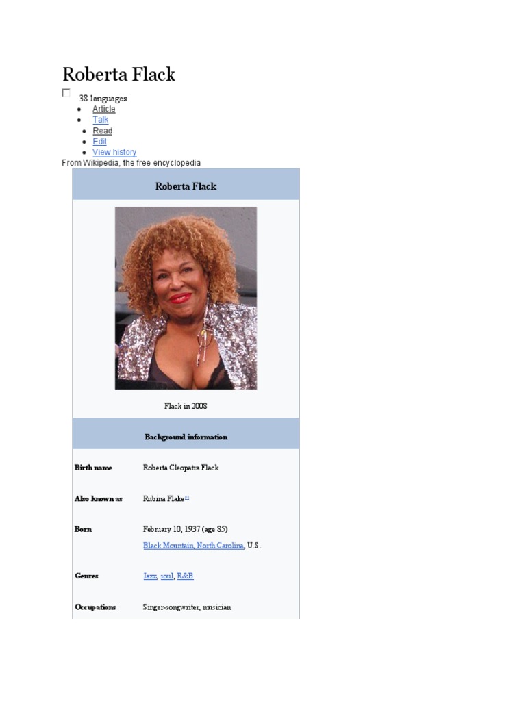 Roberta Flack | PDF