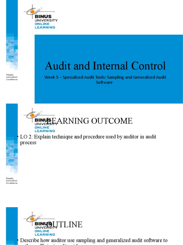Audit Sampling and Software Techniques | PDF | Statistics | Internal ...