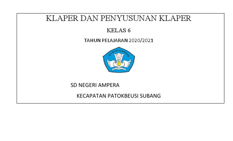 Klaper Dan Penyusunan Klaper | PDF