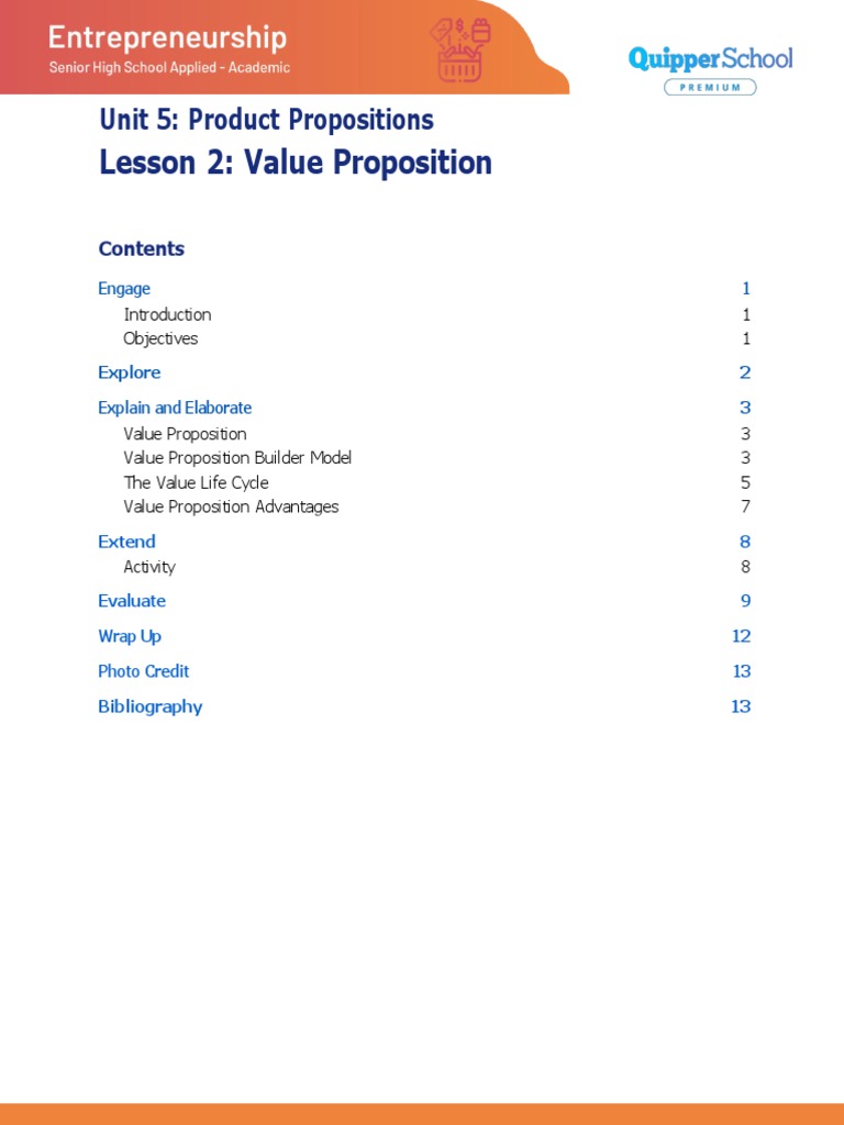 ENT_SG_Unit5_Lesson2_Final | PDF | Strategic Management | Business