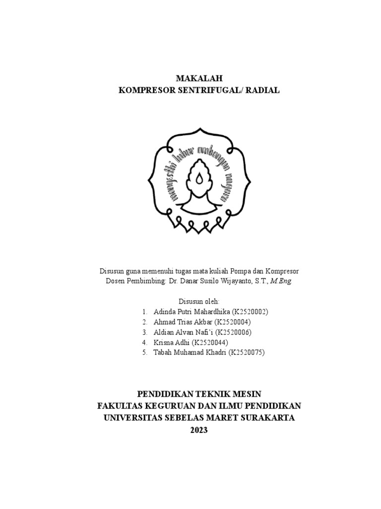 Kel 5. Makalah Kompresor Radial | PDF