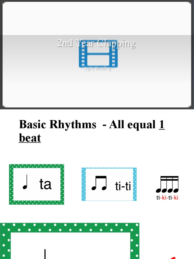 2nd Year Clapping - SIght Reading FINAL | PDF