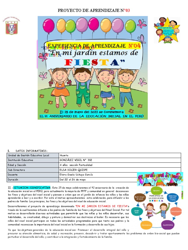 Planificación Mayo | PDF