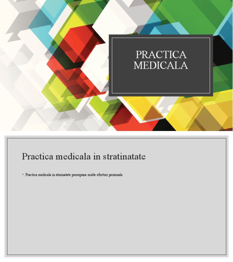 Practica Medicala | PDF